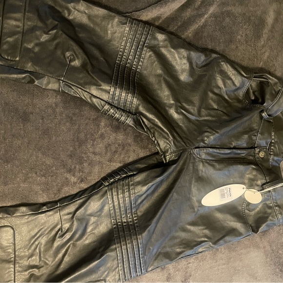 Huni | Pants | Black Leather Pants New M | Poshmark